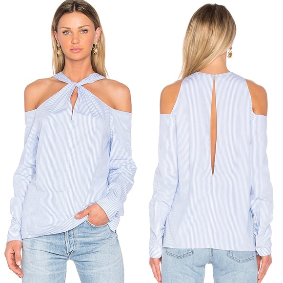 rag & bone | Tops | Rag Bone Blue Collingwood Top | Poshmark